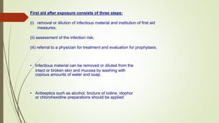 First aid in microbiology lab | PPTX