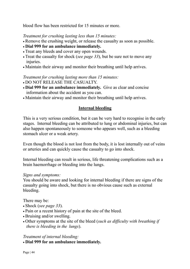 first_aid_notes_2019.pdf | First Aid | Injuries