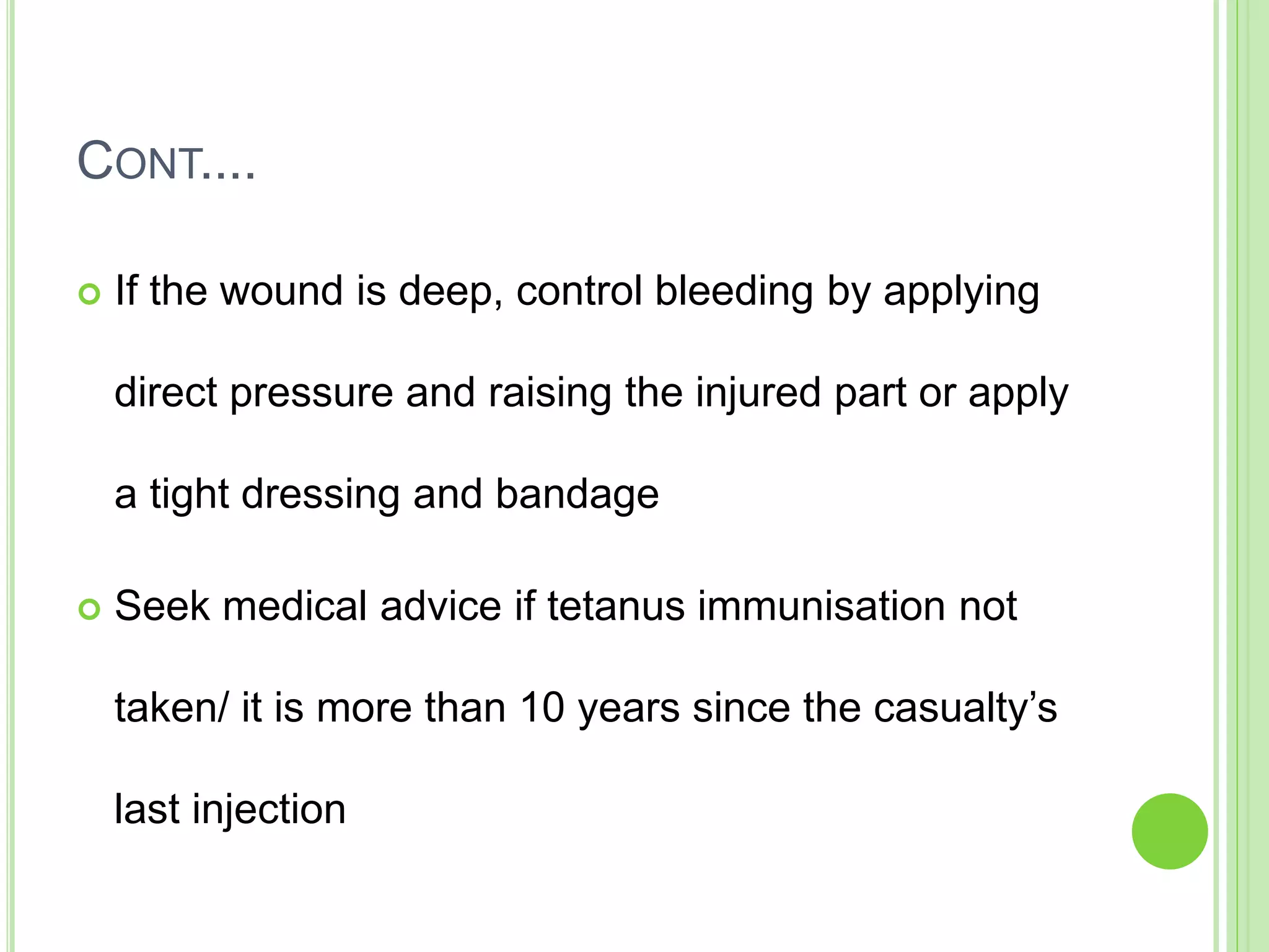 First aid nursing | PPTX