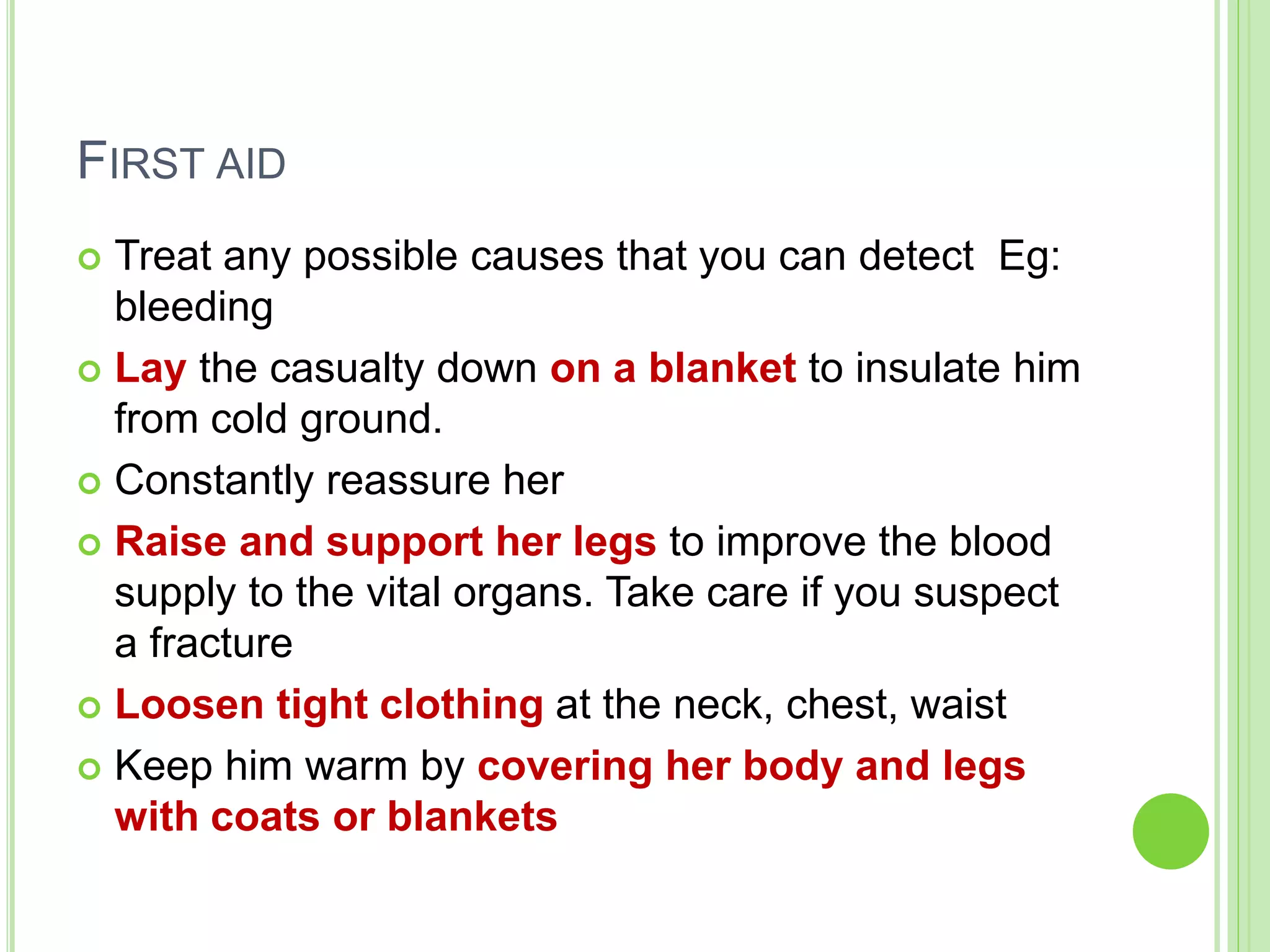 First aid nursing | PPTX