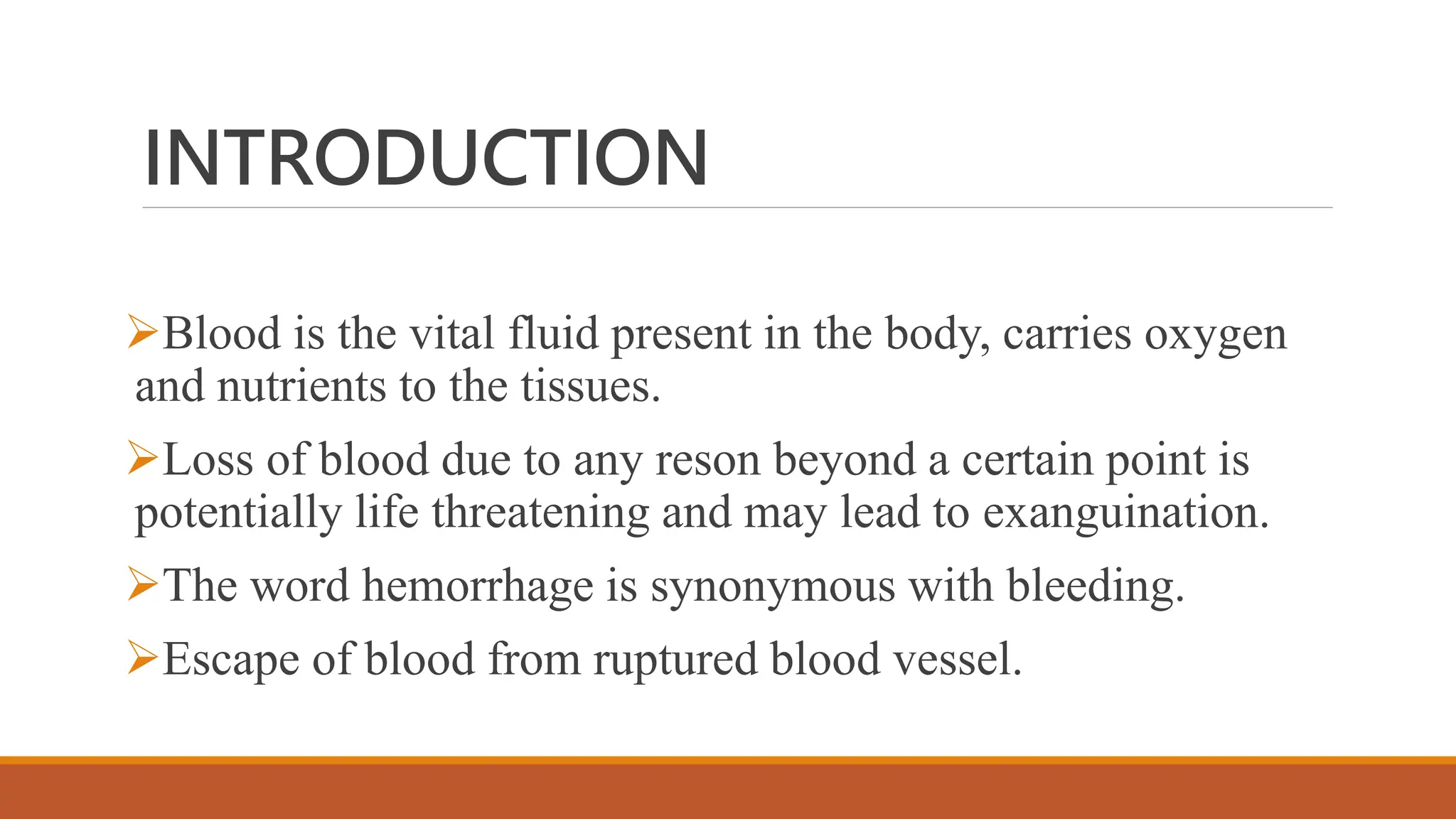 FIRST AID oF Hemmorhage: preparing for the immediate care | PPTX