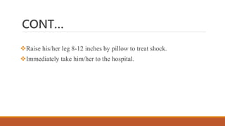 FIRST AID oF Hemmorhage: preparing for the immediate care | PPTX