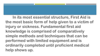 FIRST AID PHYSICAL EDUCATION 9 LESSON 1 QUARTER 2.pptx