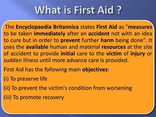 First aid ppt | PPTX