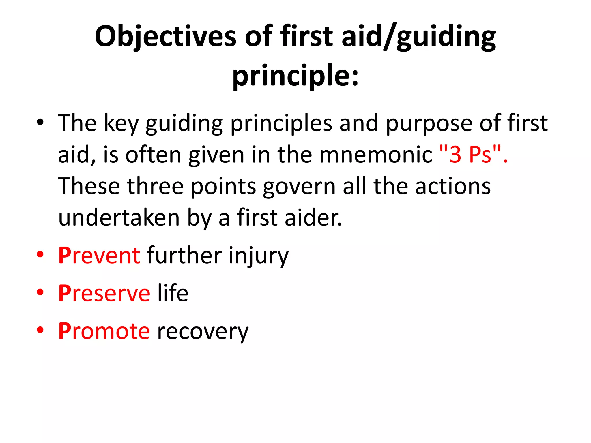 First aid ppt | PPTX