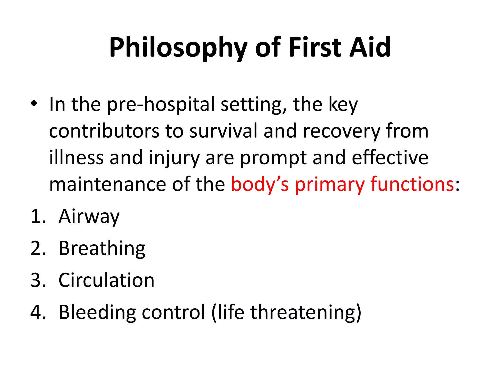 First aid ppt | PPTX
