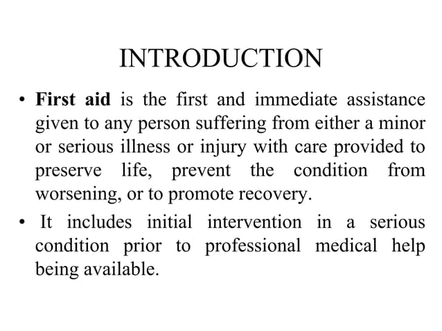 first aid PPT.pptx basic first aids ppts | PPTX