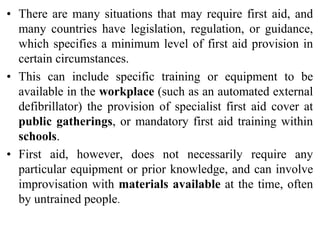 first aid PPT.pptx basic first aids ppts | PPT