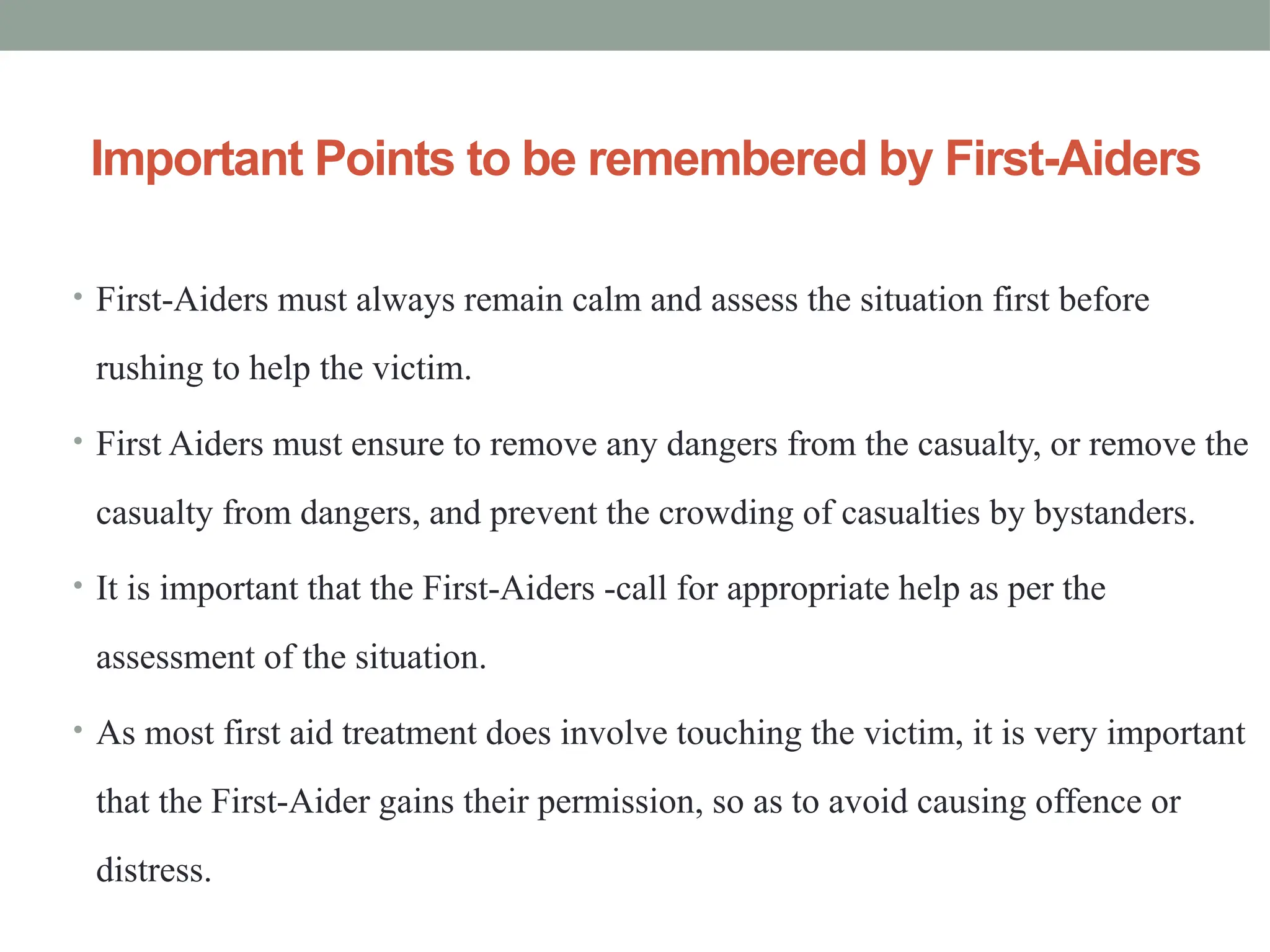 First Aid power point presentation .pptx