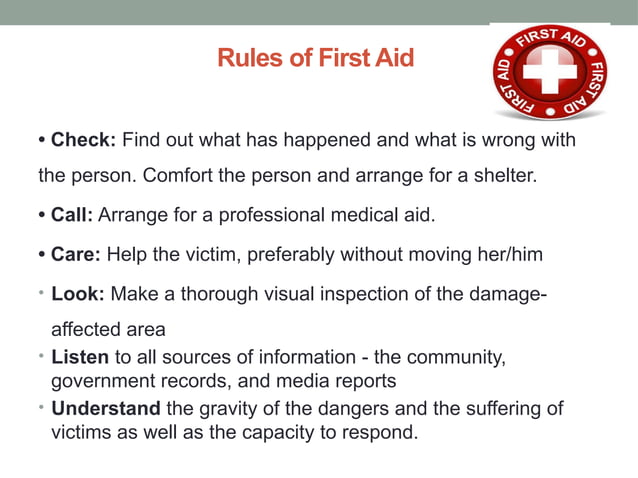 First Aid power point presentation .pptx