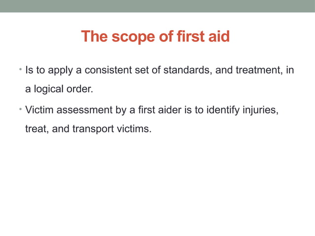 First Aid power point presentation .pptx