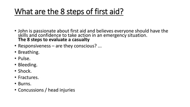 FIRST AID ppt (1).pptx | First Aid | Injuries