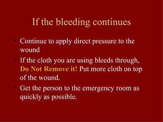 First Aid Presentation | PPT