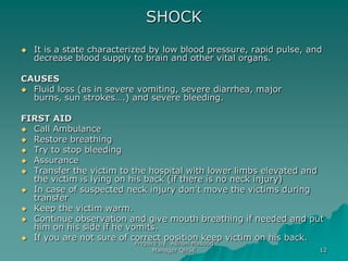 First aid presentation | PPSX