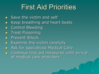 FIRST AID PRESENTATION ON INDUSTRIAL SAFETY by dr lal.ppt