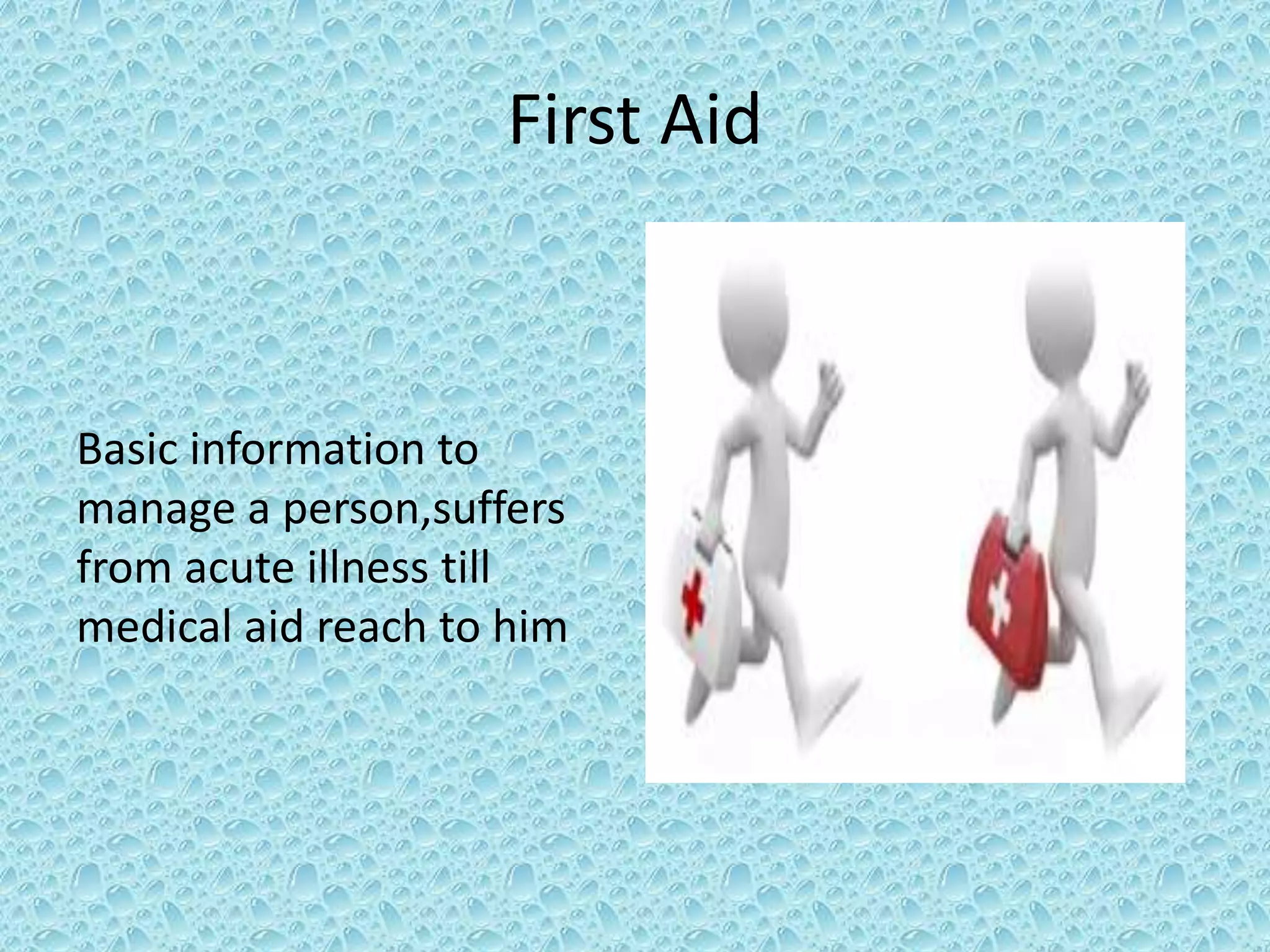 First aid presentation for industry | PPTX