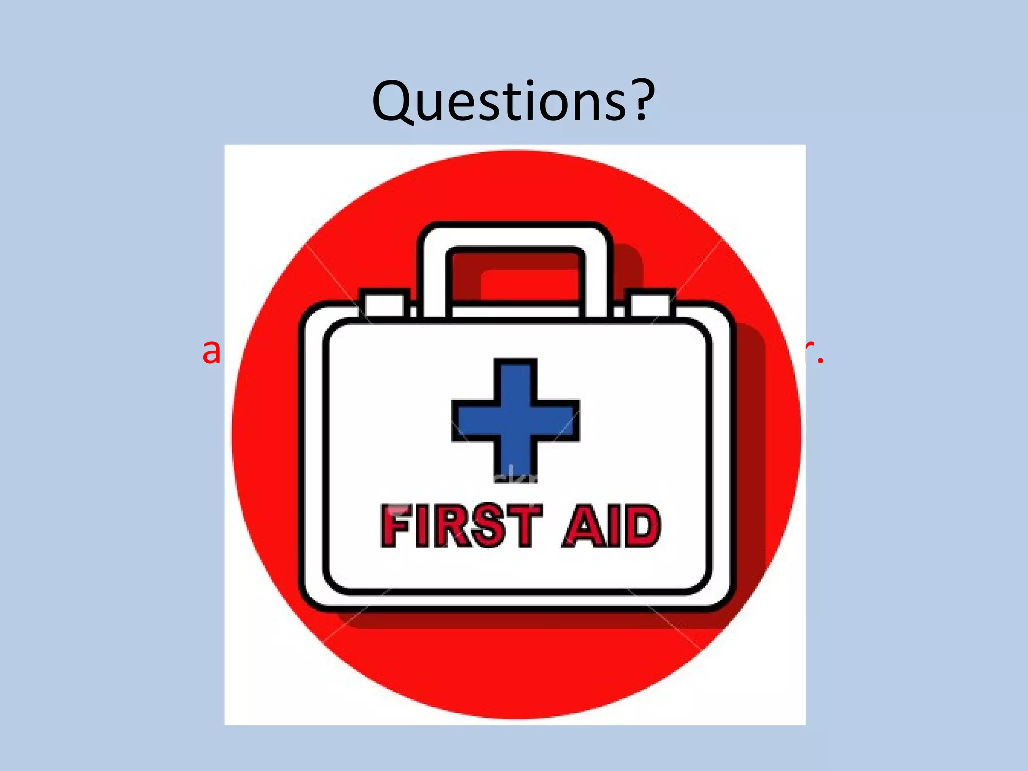 First Aid and Sport Injuries | PPT