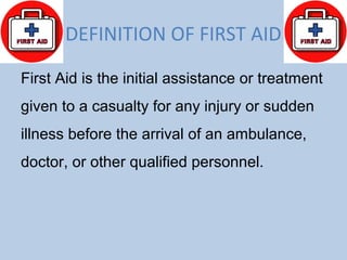 First Aid and Sport Injuries | PPT