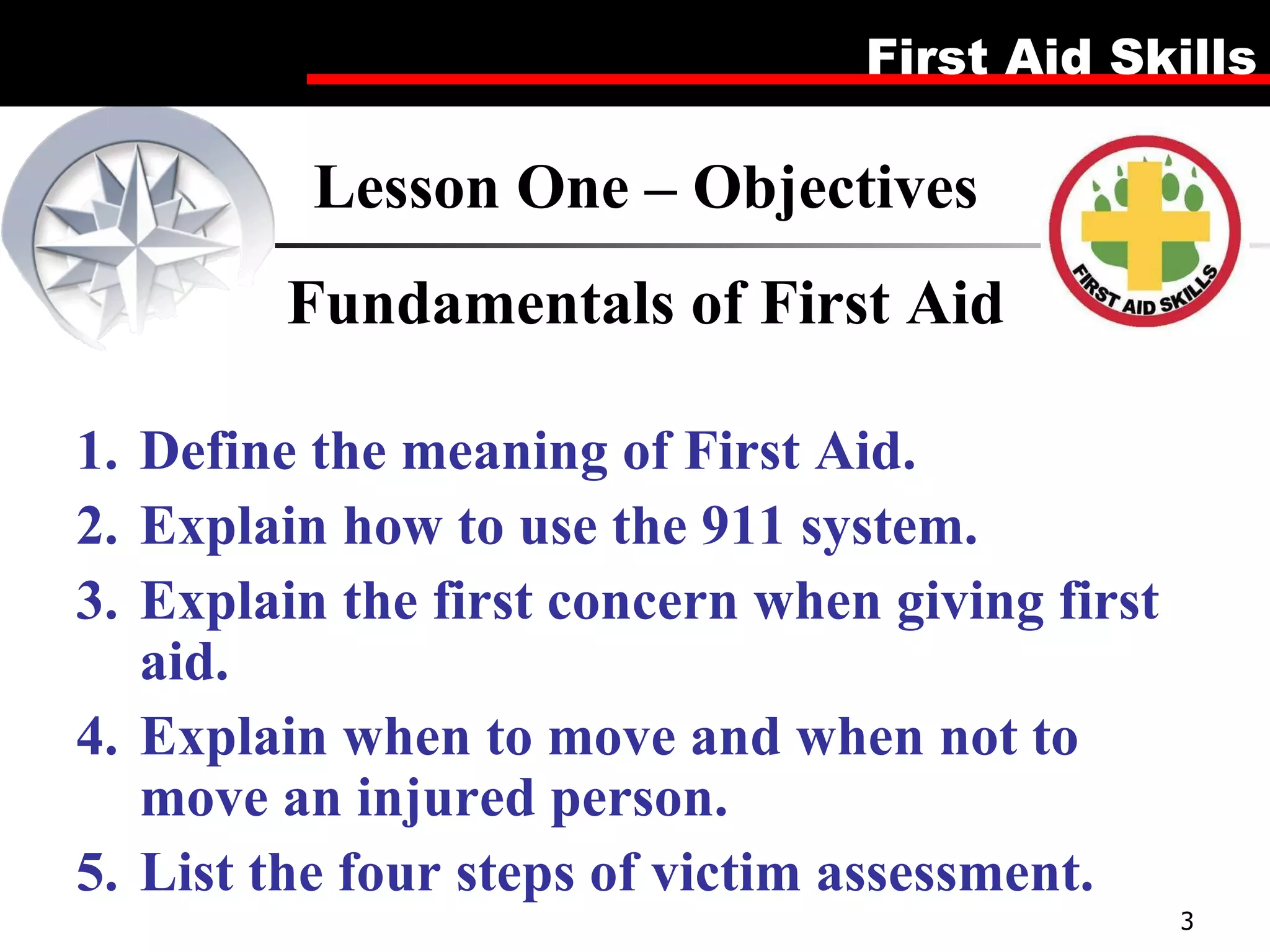 First aid skills_revised_jun06 | PPT
