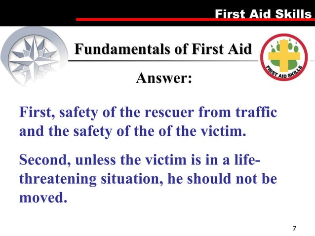 First aid skills_revised_jun06 | PPT