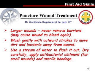 Puncture Wound First Aid