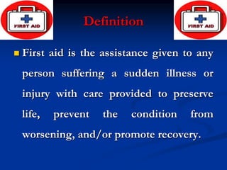 First aids lecture | PPT