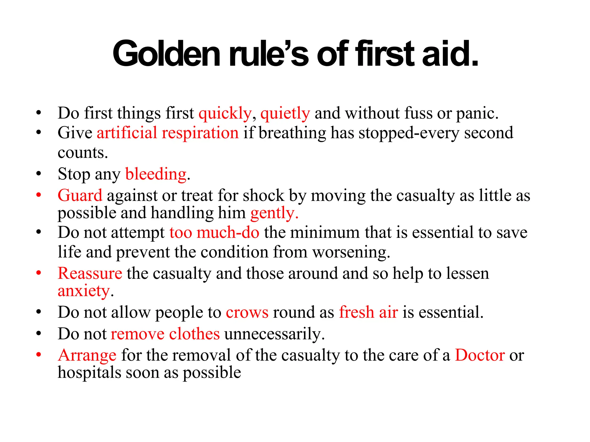 First Aid and their timely help for people.pptx