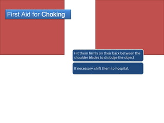 First aid tips | PPTX | First Aid | Injuries