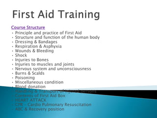 First Aid training | PPTX