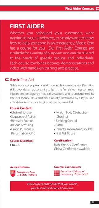 First aid training booklet | PDF