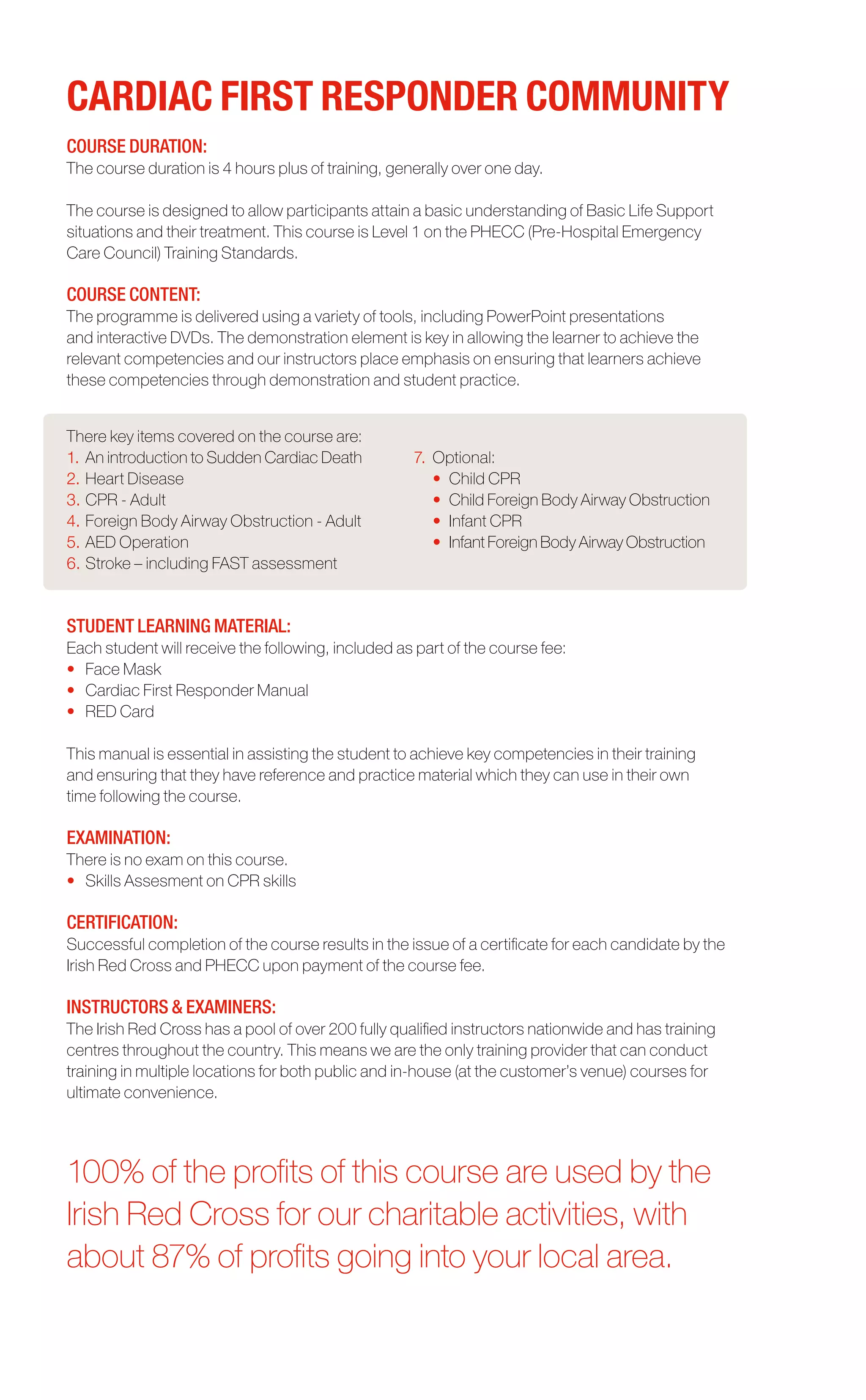 First Aid Training Brochure | PDF