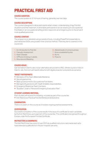 First Aid Training Brochure | PDF