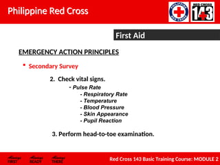 First Aid Training From RED Cross module 1 | PPT