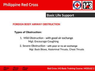 First Aid Training From RED Cross module 1 | PPT