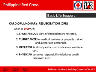 First Aid Training From RED Cross module 1 | PPT