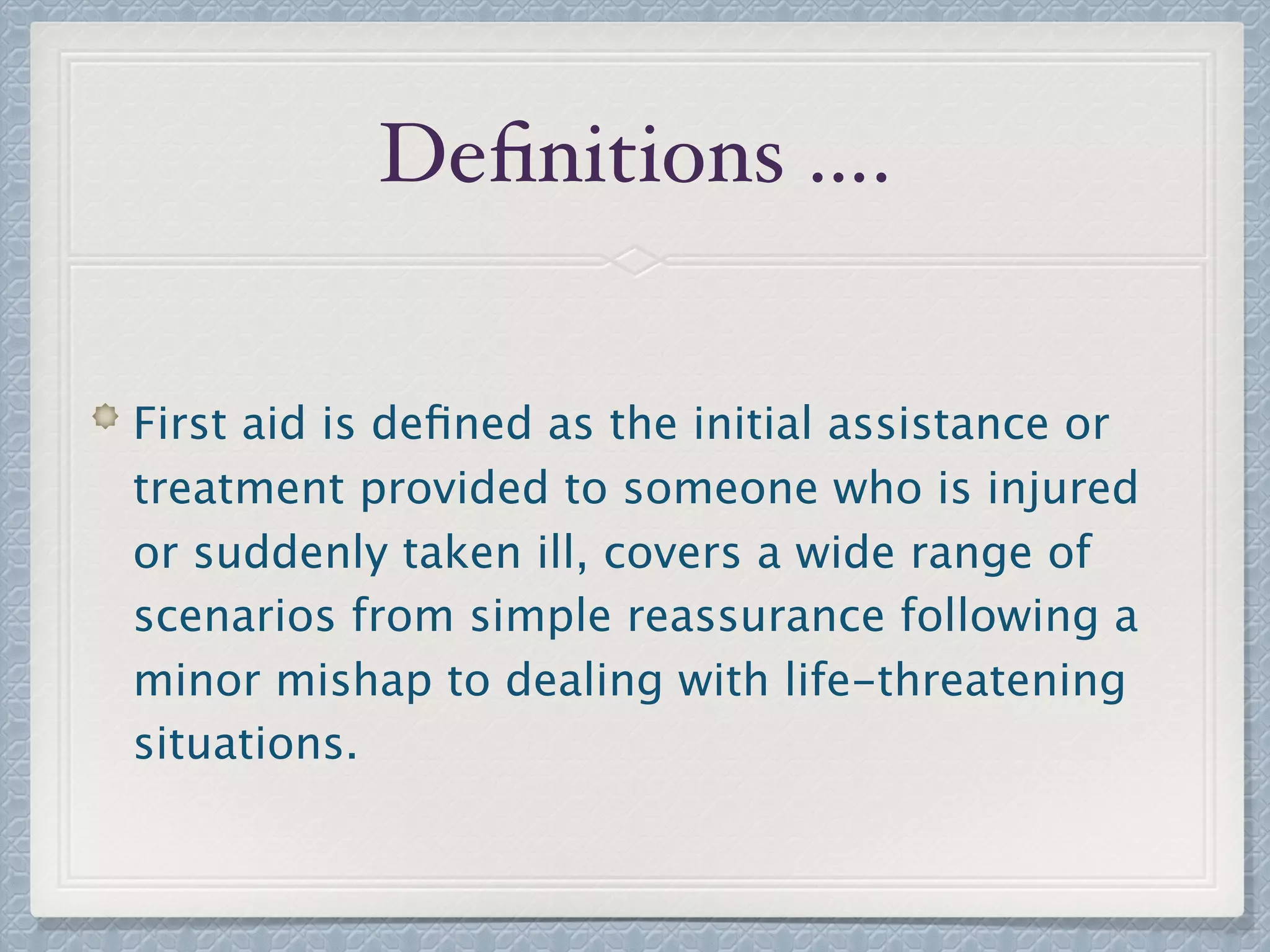 First aid and disaster management | PDF