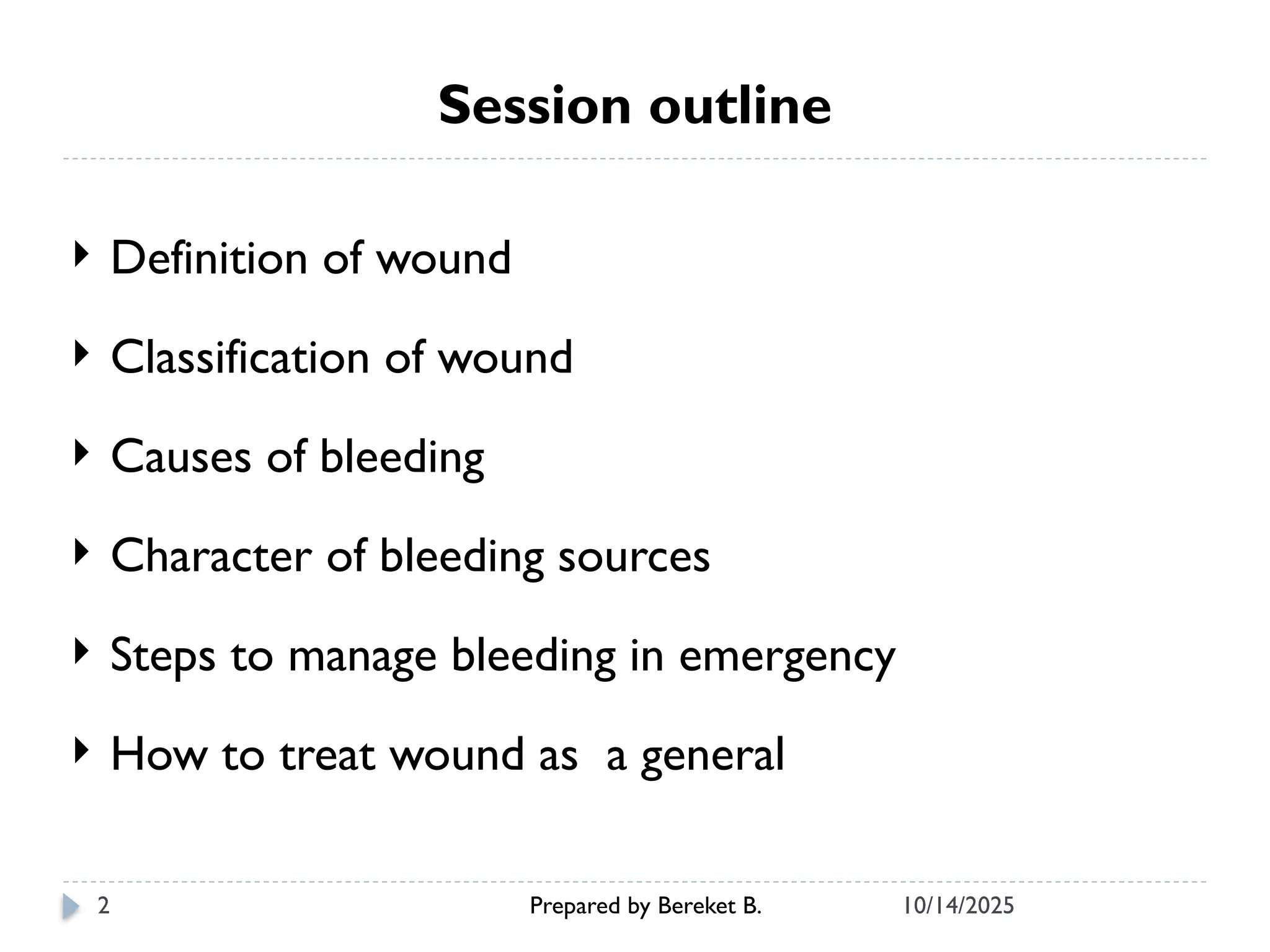 First aid Wound & Bleeding.pptxfor health | PPTX