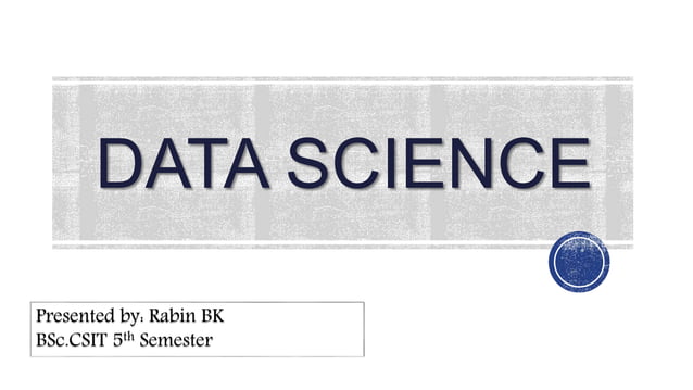 Data Science | PPT