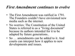 First Amendment 1791