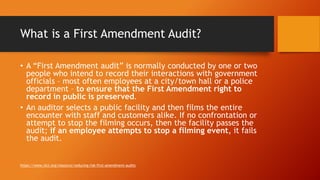 NCompass Live: First Amendment Audits: What You Need to Know | PPTX