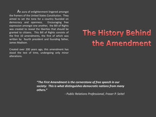First amendment pwrpt | PPT