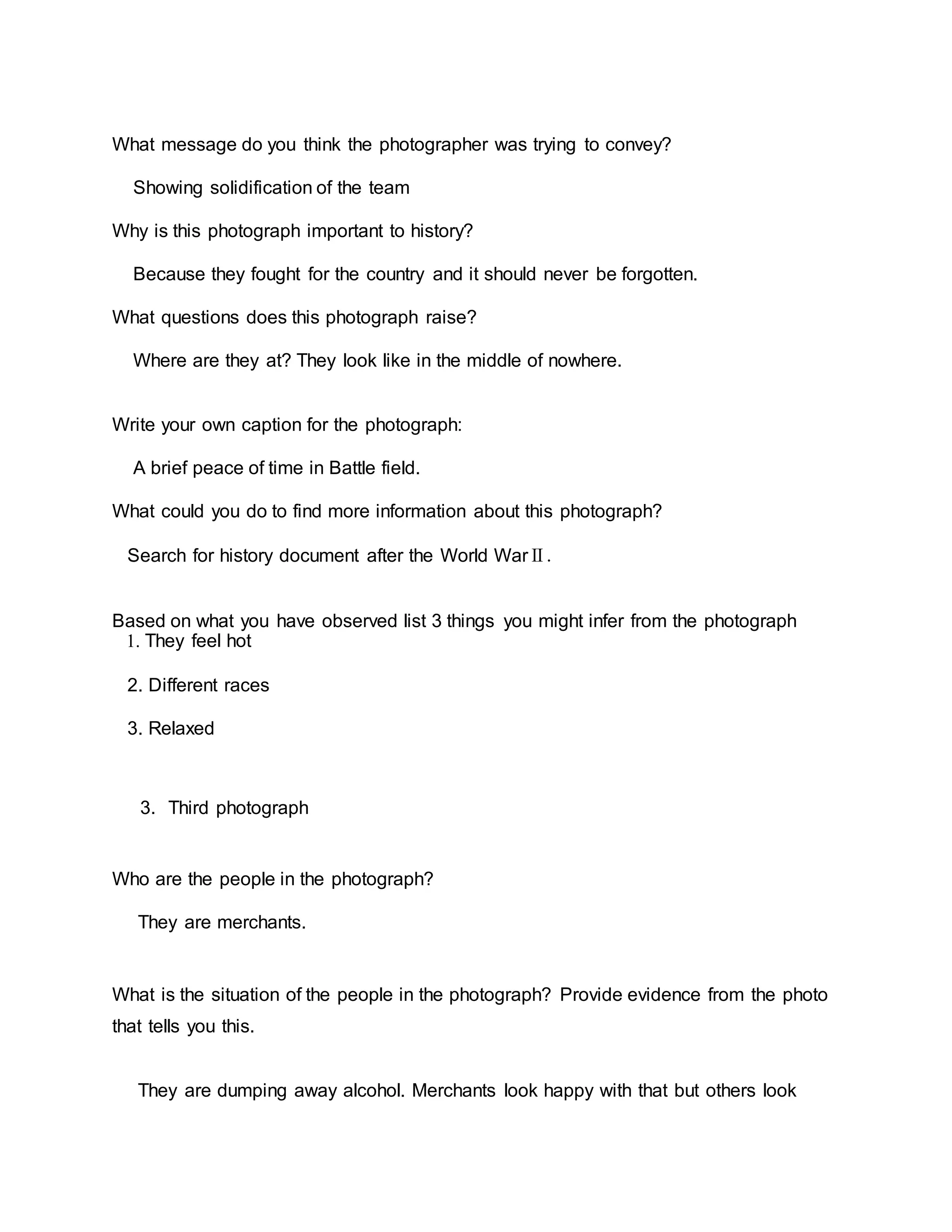 First analysis | DOCX