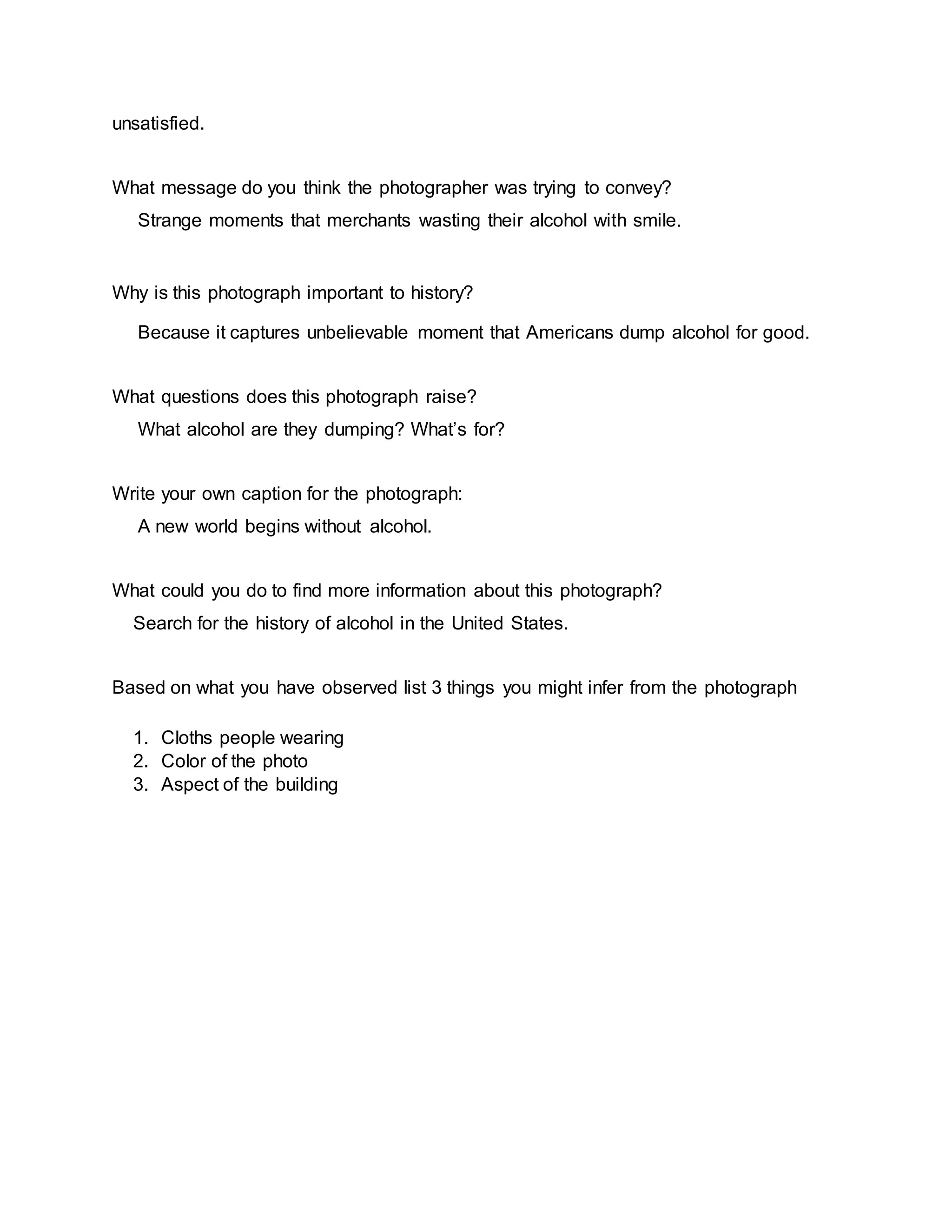 First analysis | PDF