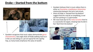 First analysis of music video (drake) | PPT