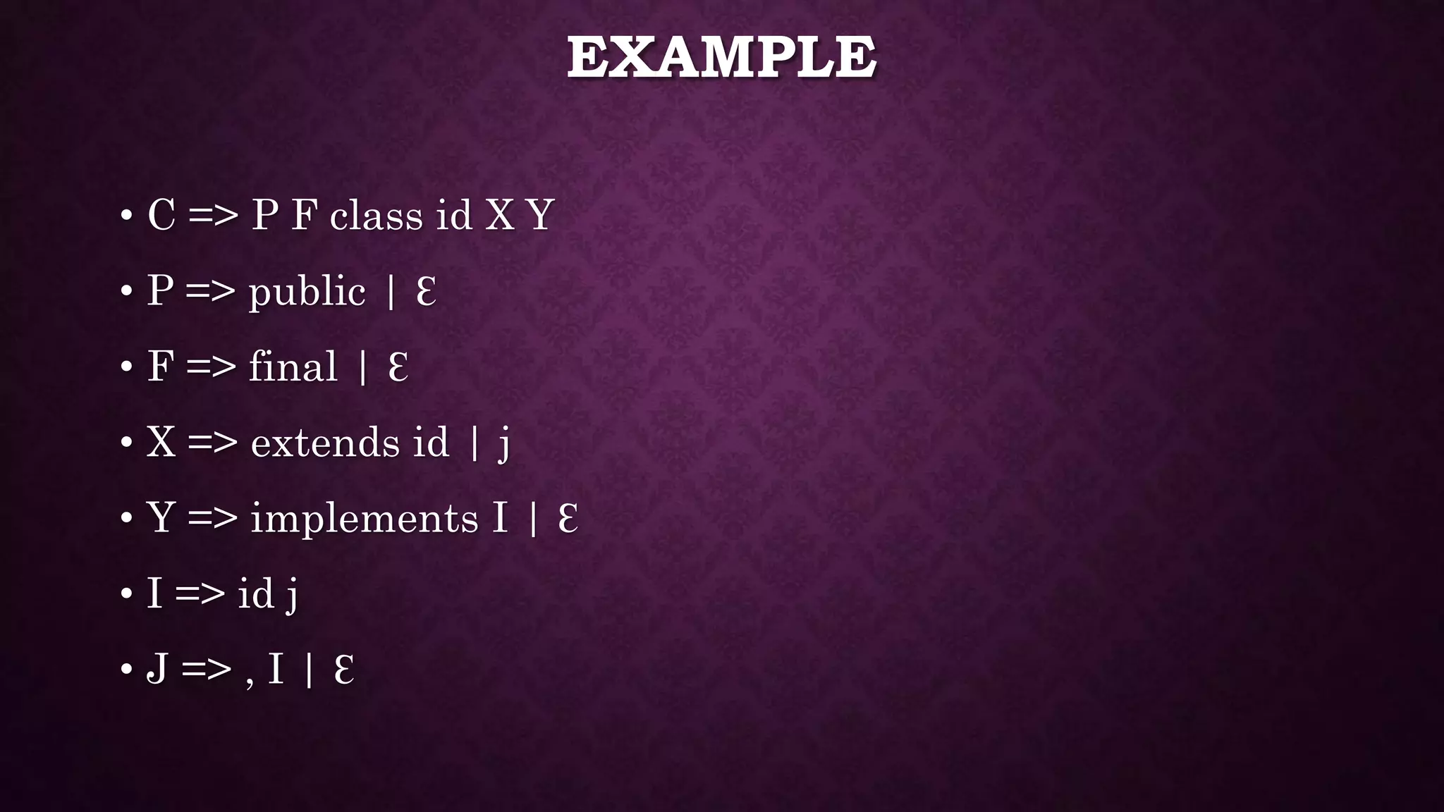 First and follow set | PPTX