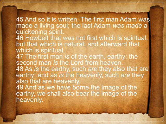 First and second adams | PPT | Christianity | Religion & Spirituality