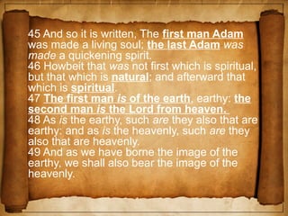 First and second adams | PPT