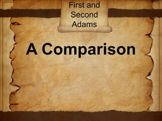 First and second adams | PPT