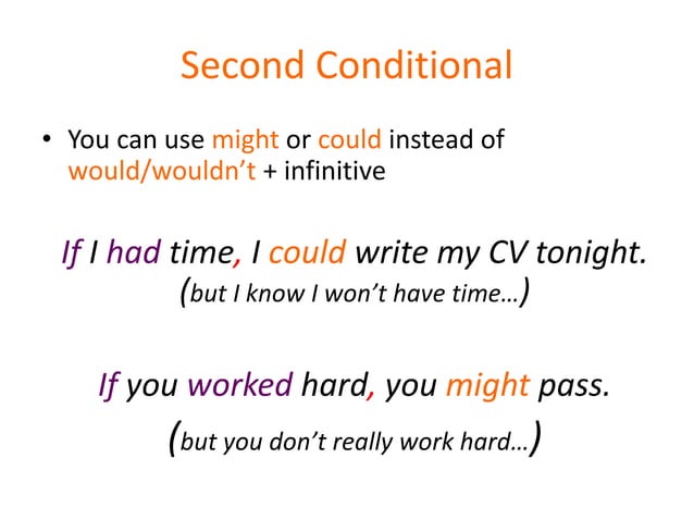 First and second conditionals | PPTX