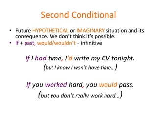 First and second conditionals | PPTX
